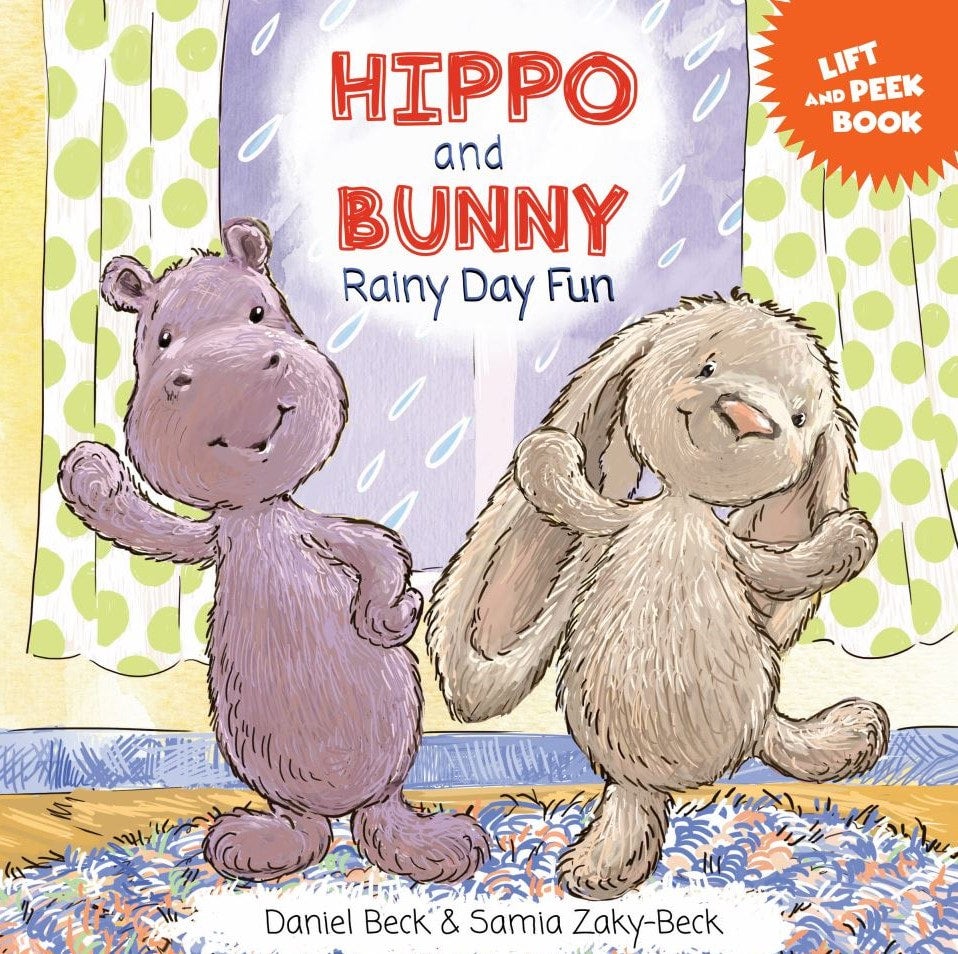 Hippo and Bunny Rainy Day Fun: A Lift-the-Flap Board Book for Babies ...